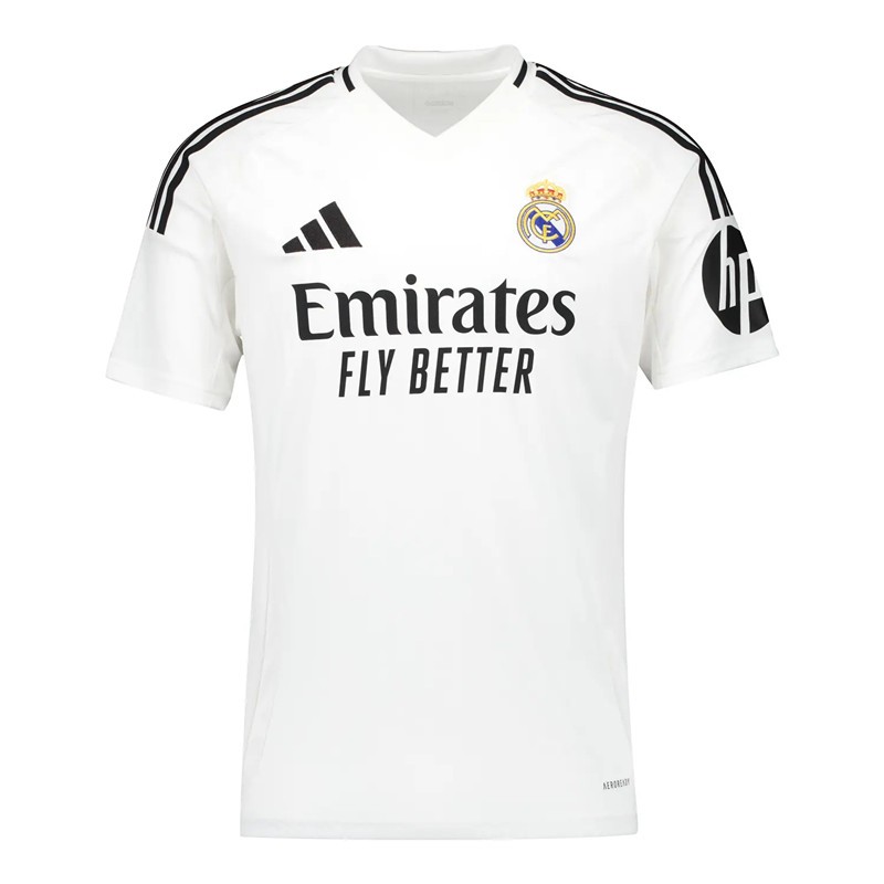 Polera De Fútbol Real Madrid 2024 25 Local BELLINGHAM VINI MABPPE 24/25 Blanco | Shopee Chile