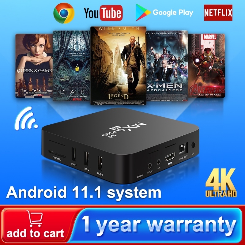 Smart Tv Stick Android TV box + I8 mini Teclado MXQ HD 4K Smart digital ...