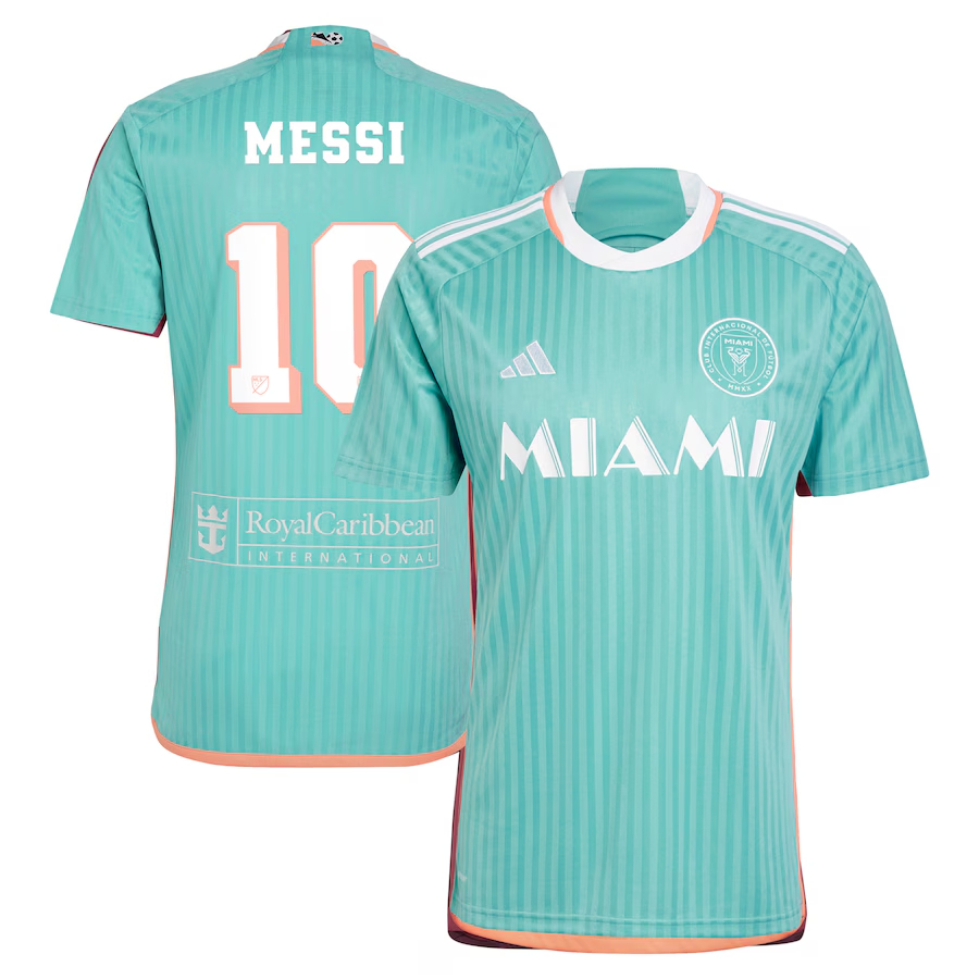 Polera De Fútbol MESSI Inter Miami 2024 Tercera Edición Retro Para ...