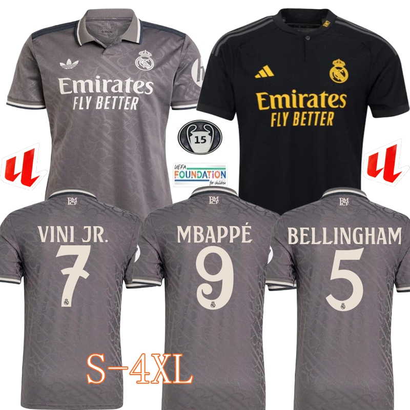 23 24 25 Real Madrid Tercera Polera De Fútbol | Shopee Chile