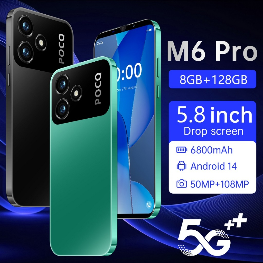 Nuevo M6 Pro 4G Smartphone Pantalla De 5,8 Pulgadas De Memoria 8GB ...