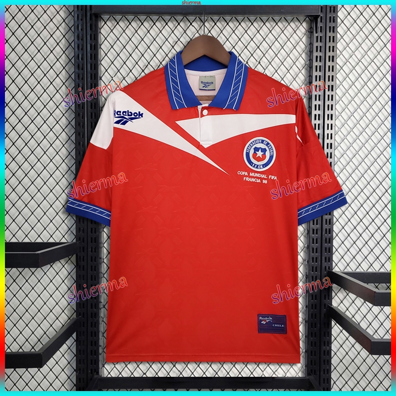Camiseta Chile Retro 1998 Poleras De Futbol Home | Shopee Chile