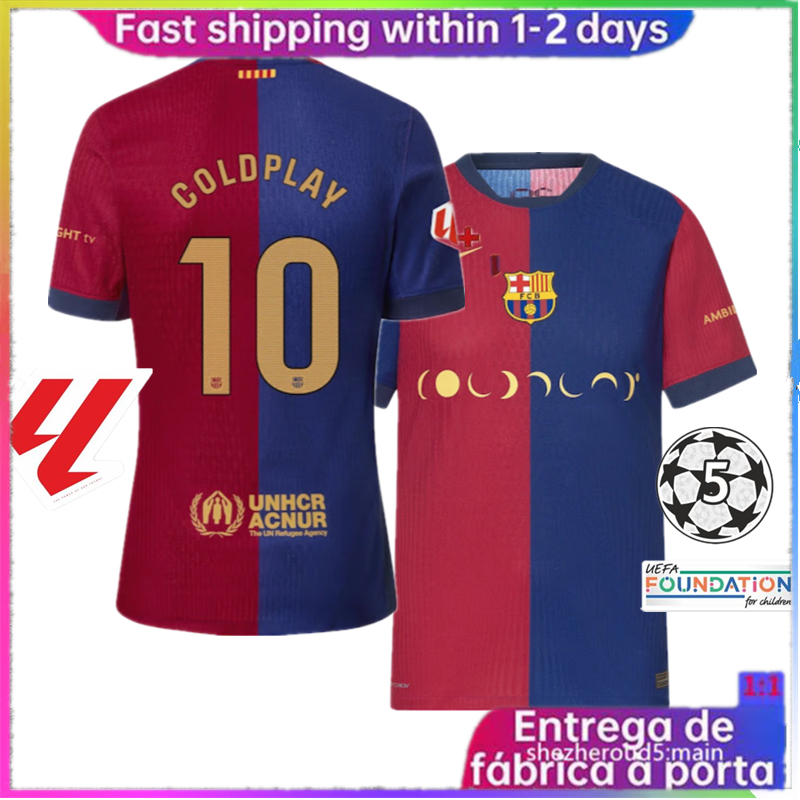 FC Barcelona 2024-25 Coldplay kit Edición Lanzamiento home | Shopee Chile
