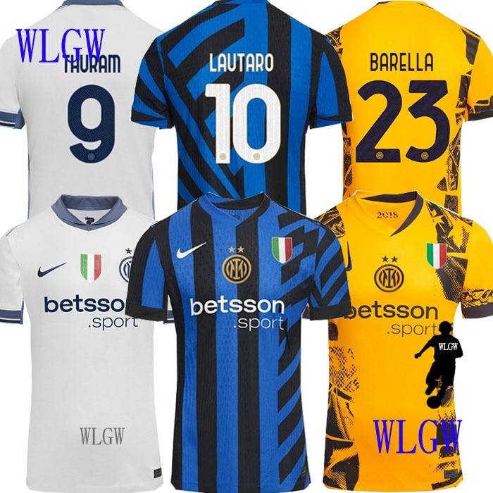WLGW 】 Polera De Fútbol 2024-2025 Inter Milan Jersey Casa Fuera Tercera ...