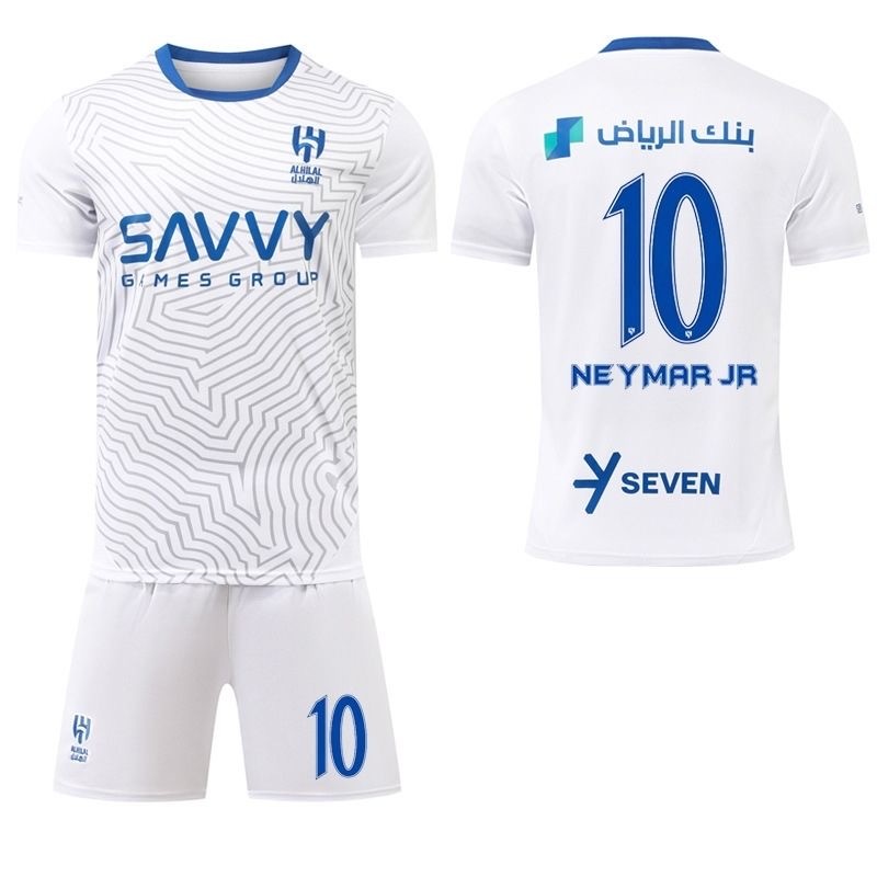 2024/25 Niños Kit RiyadhNeymar Visitante Niño De Fútbol Uniforme Polera ...