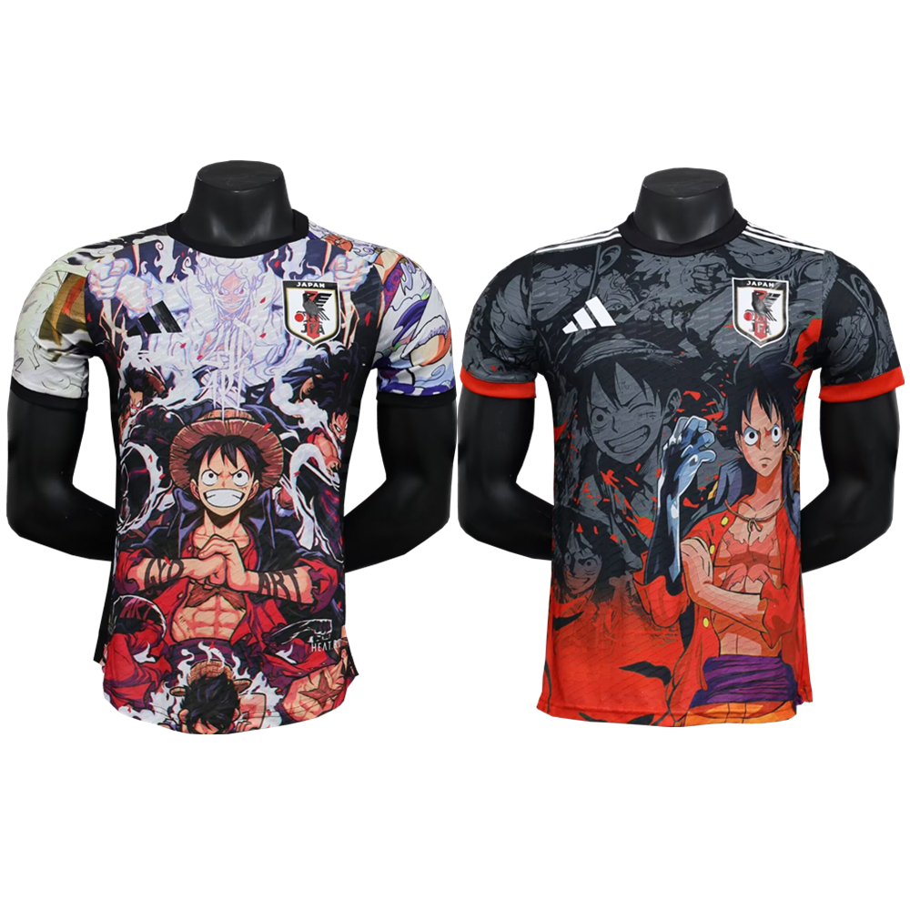 2024/25 Japón Versión Jugador ONE PIECE Mono D . Polera De Fútbol Luffy ...