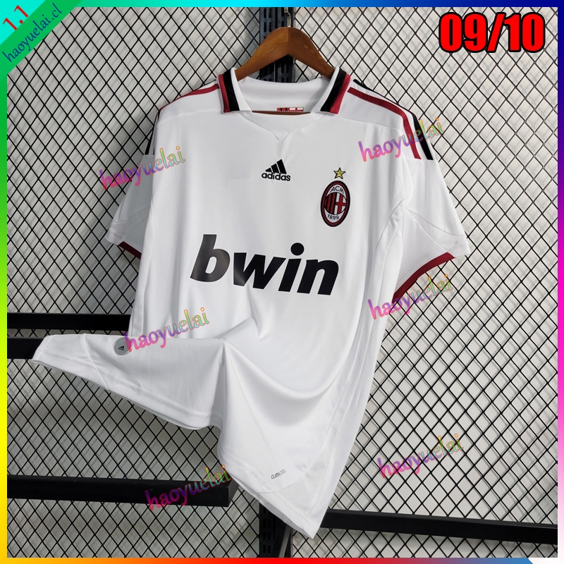 Camiseta Milan Retro 2009/10 RONALDINHO Visita Poleras De Futbol | Shopee Chile