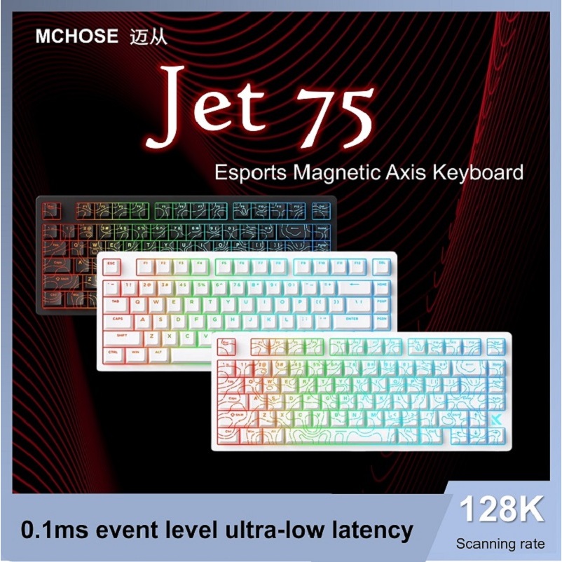 MCHOSE Jet75 Teclado Con Interruptor Magnético Con Cable 8K Polling , 0,1ms De Latencia ...