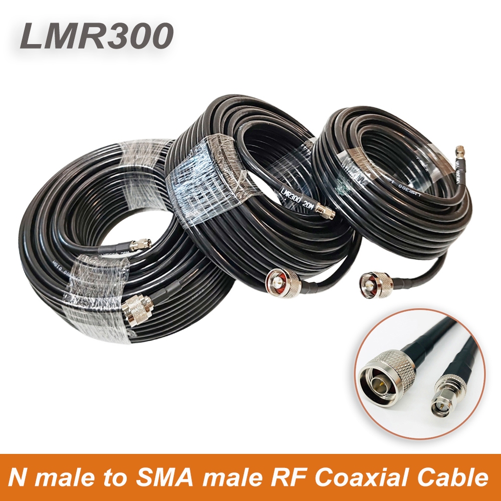 Cable Coaxial LMR300 N Macho A SMA TS9 10m 15m 20m 30m De Extensión De ...