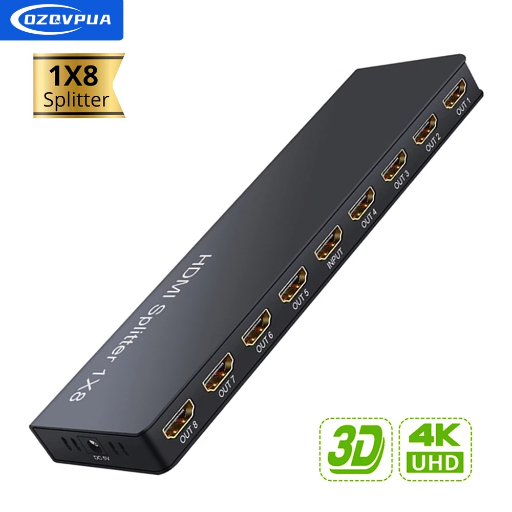 8 Divisor HDMI , 4k x 2k De 1 A 8 Salidas De Audio 1.4V Para Xbox PS3 PS4 PS5 Reproductor De Blu ...