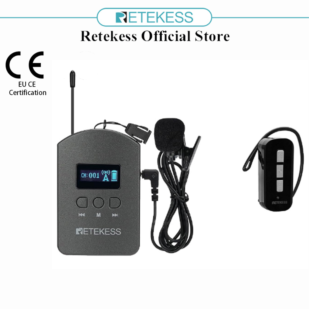 Retekess TT112 Micrófono Y Altavoz De Guía Turística , Sistema ...