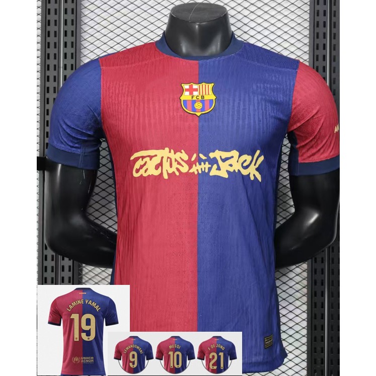 Barcelona 2425 Versión De Jugador De Casa Travis Polera De Fútbol De ...