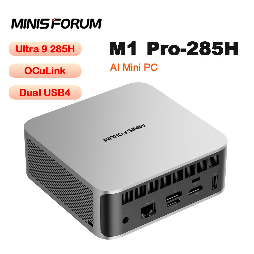 MINISFORUM M1 Pro-285H AI Mini PC Procesador Intel Ultra 9 285H DDR5 ...
