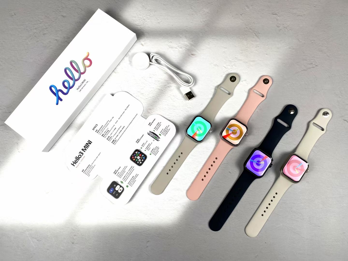 Reloj Inteligente Original Hello 3 Mini Serie 9 HD Pantalla A color 41mm IP68 Impermeable 1G ROM ...