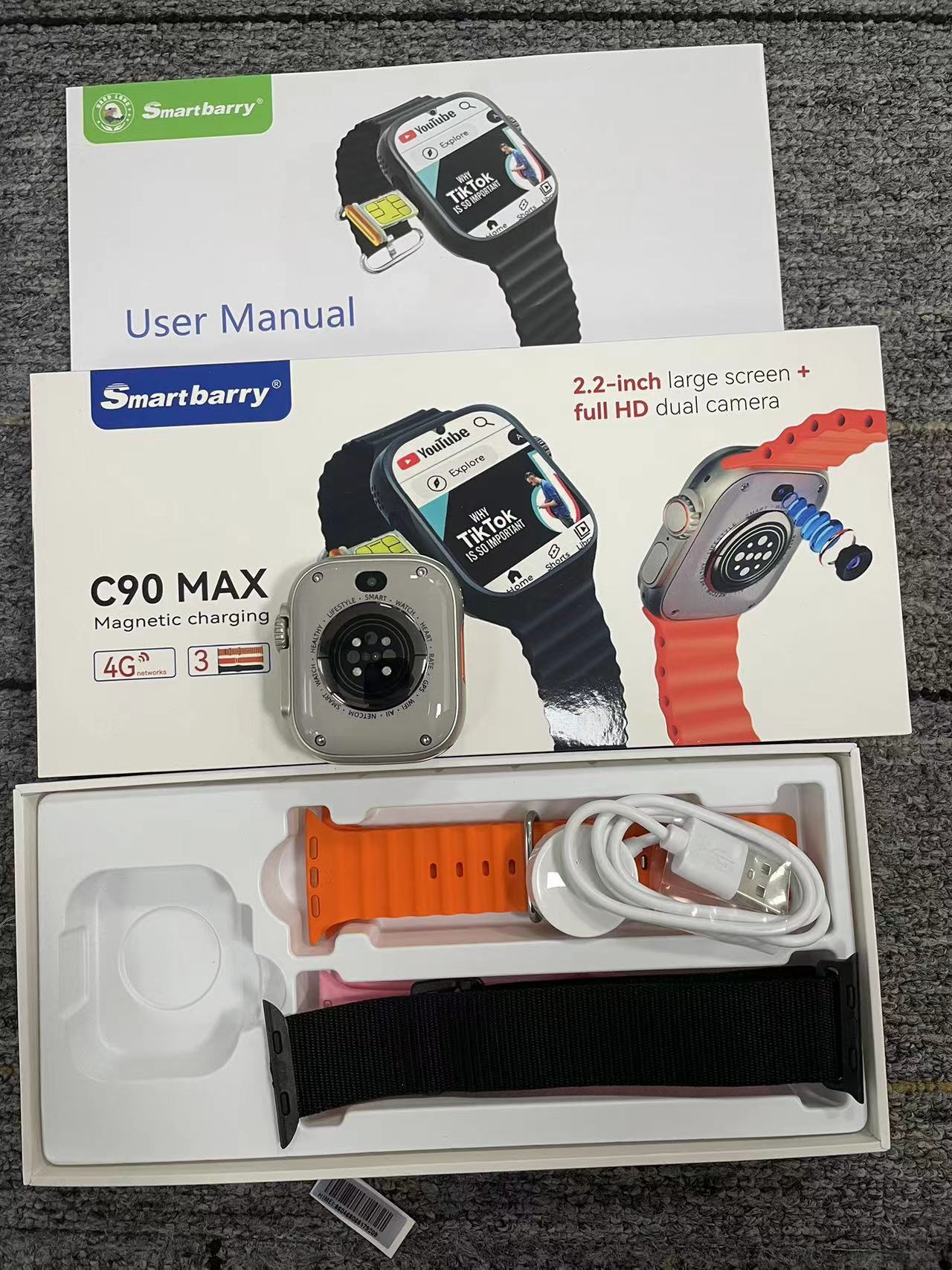 2024 Nuevo C90 Ultra Reloj Inteligente Con Ranura SIM Y Wifi GPS Video ...