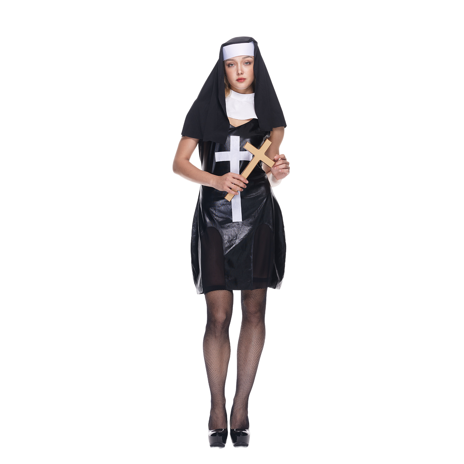 Disfraz De Monja Sexy Para Mujer De Halloween , María , Sacerdote ...