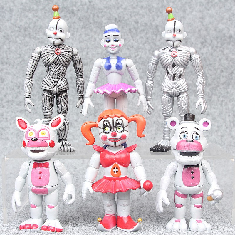 6 Unids/Set 10cm Anime Juego Five Nights at Freddy's Clown Bonnie Chica ...