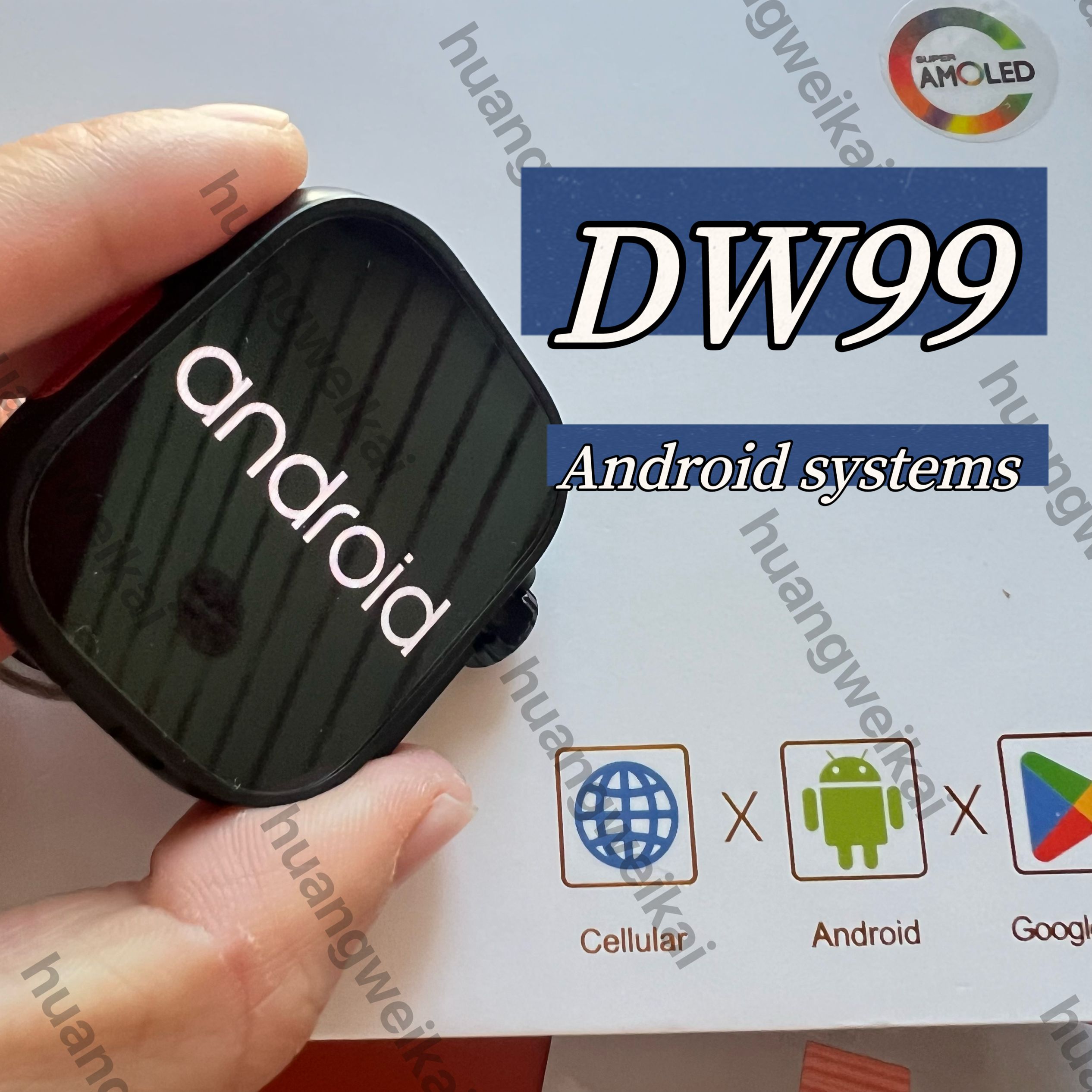 2025 AMOLED 4G Tarjeta sim DW99 ultra 2 wifi Reloj Inteligente Cámara Giratoria Descargar ...