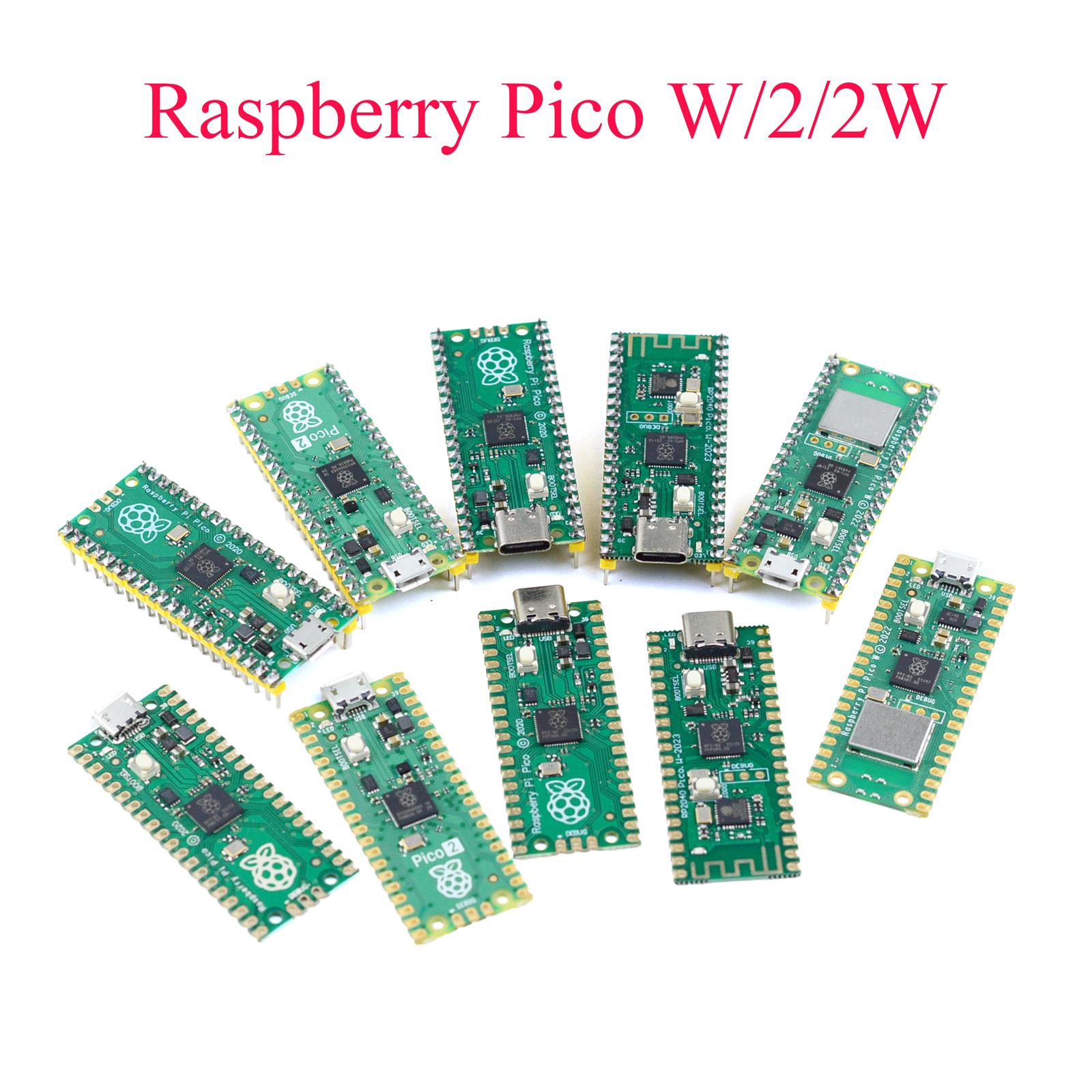 Raspberry Pi Pico W/2/2W Placa Base Opcional Bluetooth 5.2 WiFi Y Pasadores De Soldadura ...