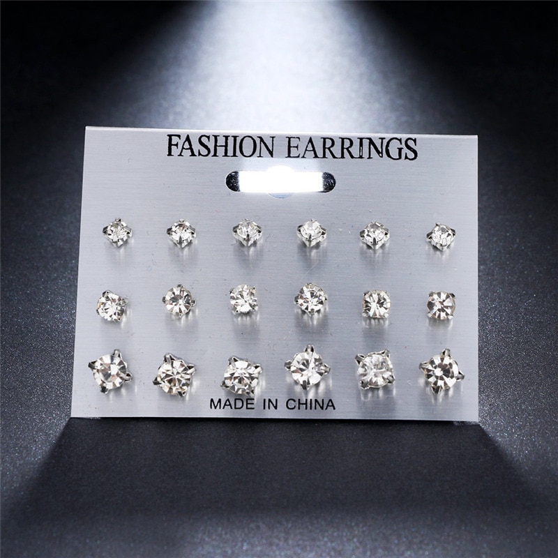 Aretes Simples a la Moda De los aretes/pendientes geométricos cuadrados ...