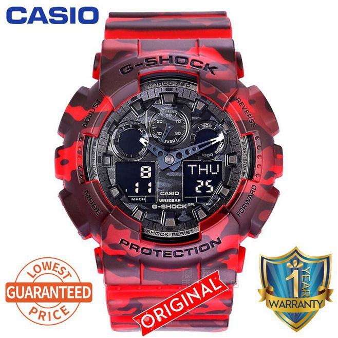 Casio G-shock GA-110 Reloj-100 Deportivo Tienda De La Suerte Negro Amarillo Hombres Pantalla De ...