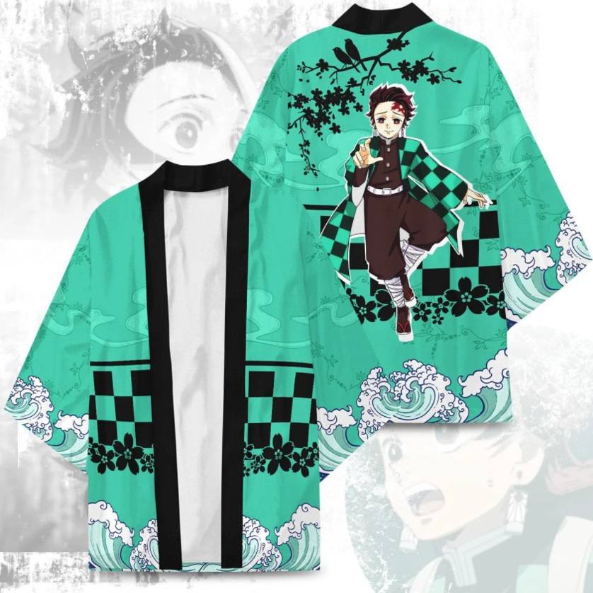 Anime Demon Slayer Kimetsu No Yaiba Cosplay Cardigan Kimono Haori ...