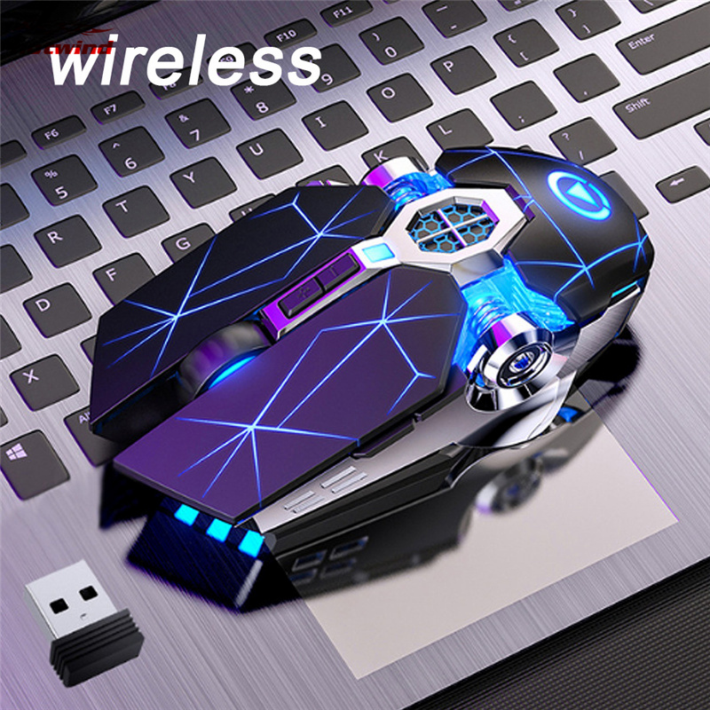 Mouse Gamer Para computadora inalámbrico con 7 botones Led Óptico Usb ...