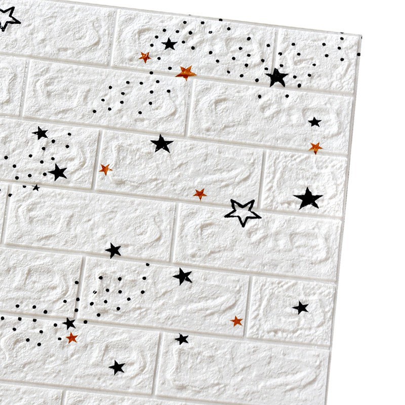 Adhesivo de pared de ladrillo 3D, decoración de pared autoadhesiva de ...