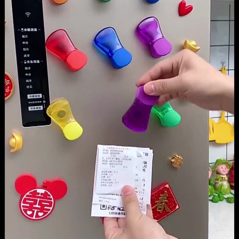 6 Piezas Clip De Imán De Nevera Lindo Metal Magnético De Dibujos ...