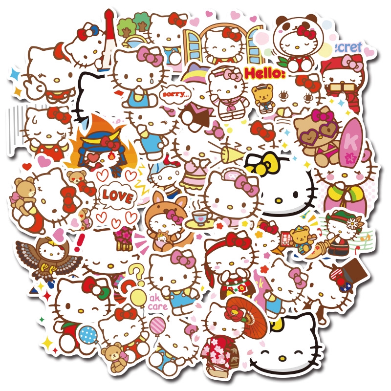 40 Pegatinas Impermeables De Hello Kitty | Shopee Chile