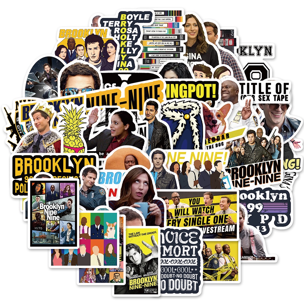 50 pcs American drama "The Annoying Detective" graffiti stickers PVC a ...