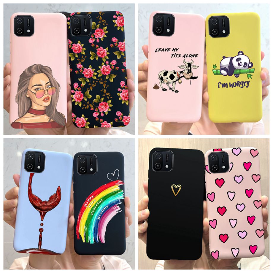 Nuevo Patrón OPPO A16K (CPH2349) A16e (CPH2421) Caramelo Impreso Caso ...