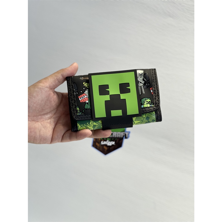 Smiggle Minecraft Carácter Cartera Niños Paquete De Tarjetas De Tres ...