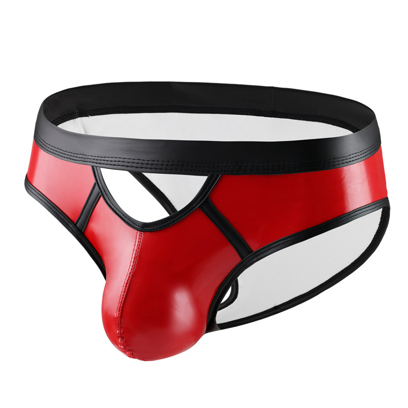 Calzoncillos De Cuero Para Hombres Bragas Masculinas Hombre Bulto Pene ...