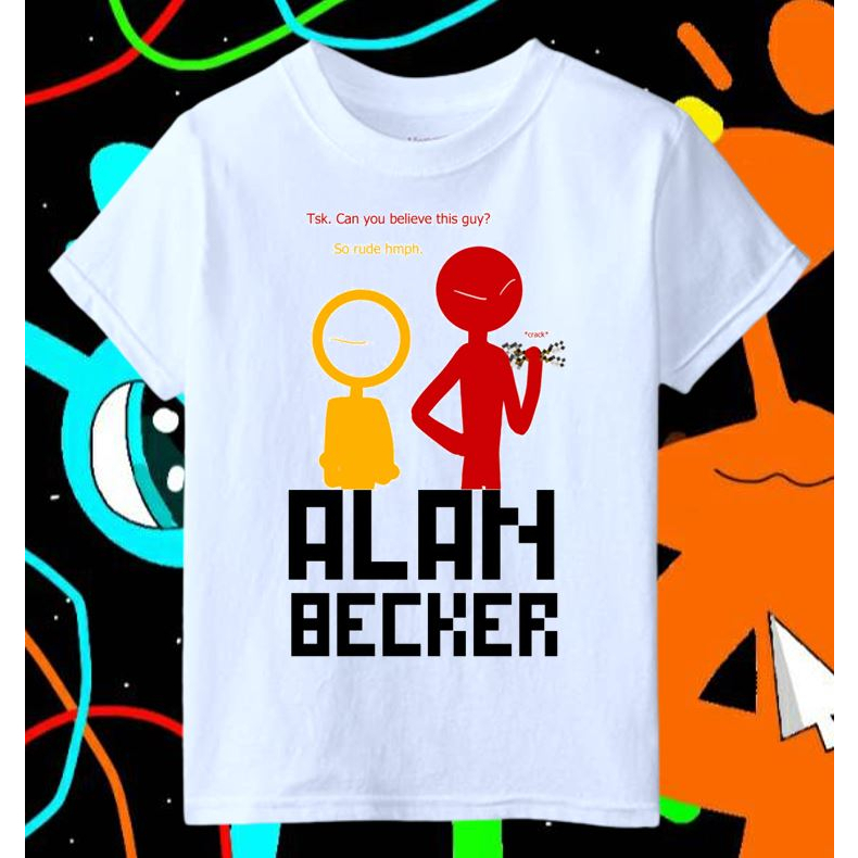 Stickman Alan Becker 2 Camisa Para Niños/Polera De Personaje De Anime ...