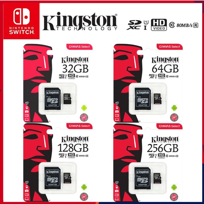 Tarjeta Kingston Sd TF Micro Memory Class 10 Alta Velocidad 1Gb/2/4/8/16/32 64G/128/256/512/1TB ...
