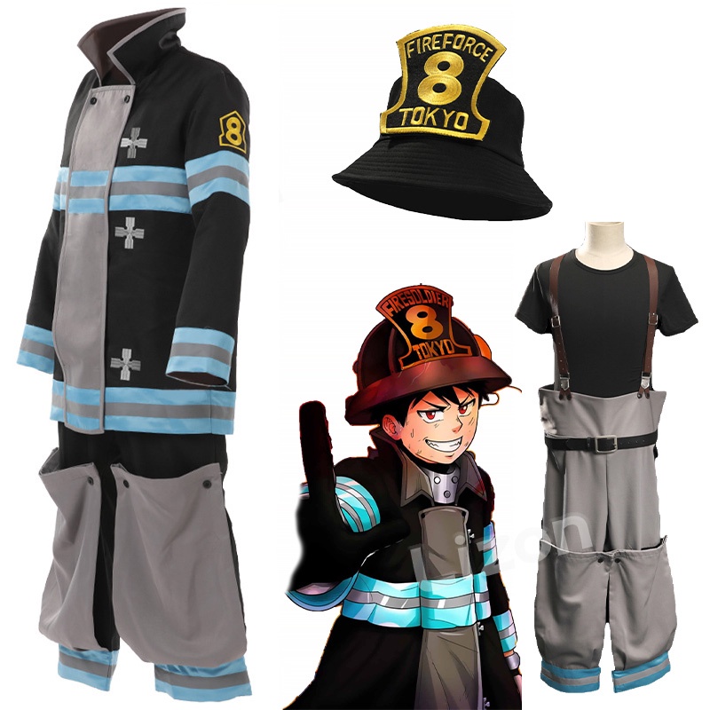 Anime Fire Force Kotatsu Tamaki Cosplay Disfraz 8st Shinra Kusakabe De ...