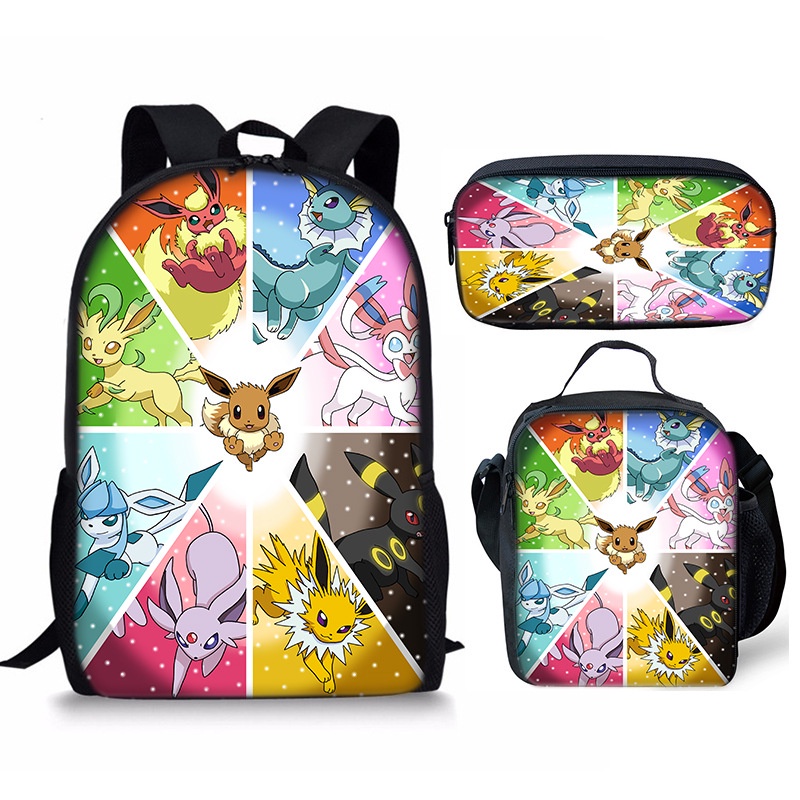 Pokemon Estudiante Pikachu Mochila De Dibujos Animados Mensajero ...