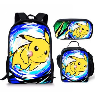 Pokemon Estudiante Pikachu Mochila De Dibujos Animados Mensajero ...