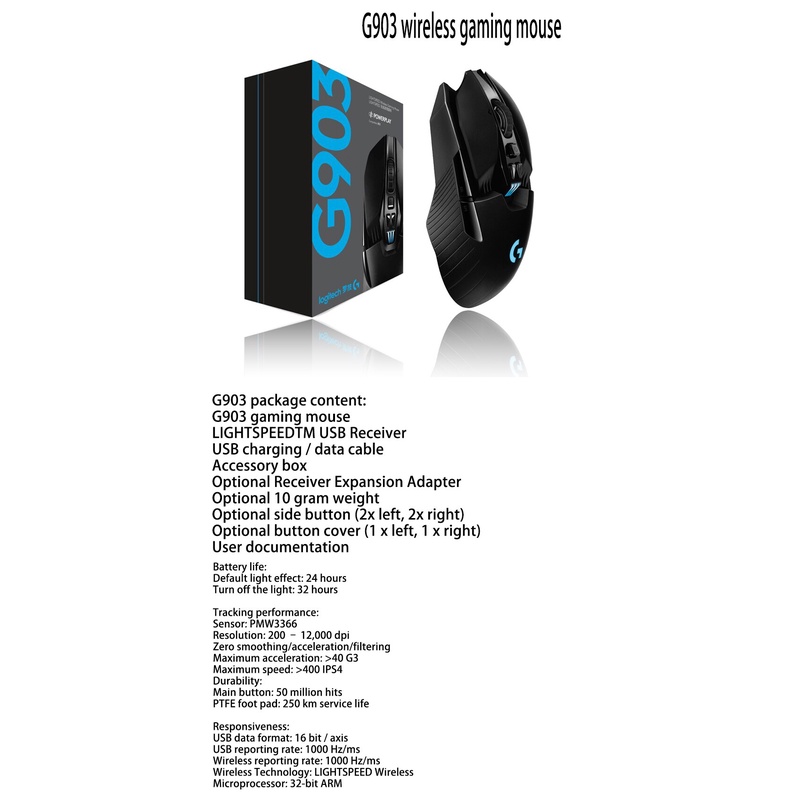 Logitech G707 G703 G306 Ratón Inalámbrico Para Juegos G407 G402 G302 ...