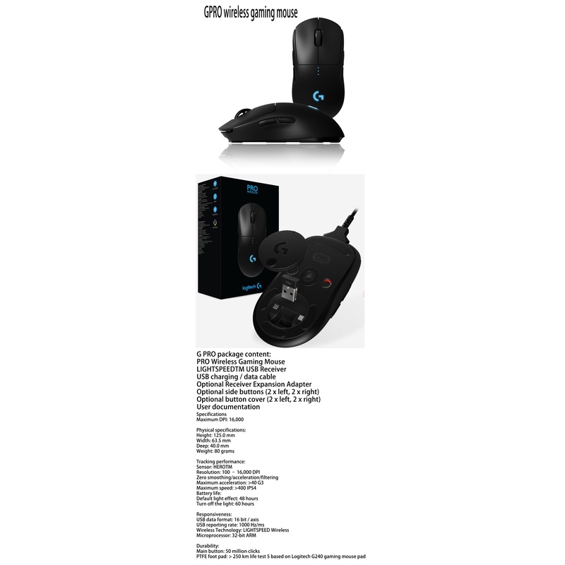 Logitech G707 G703 G306 Ratón Inalámbrico Para Juegos G407 G402 G302 ...