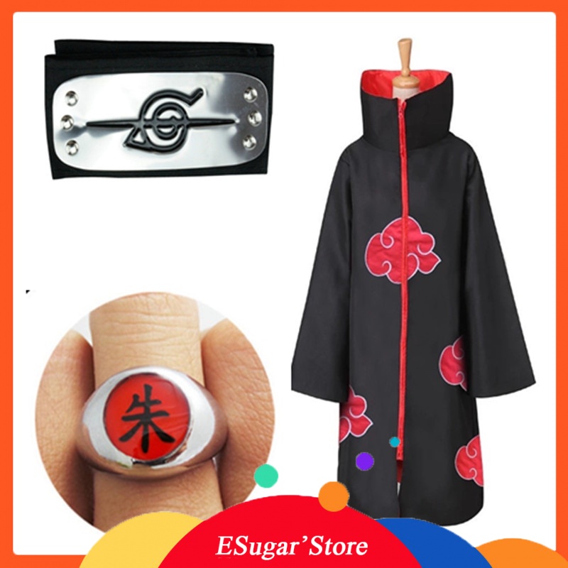 Disfraz De Naruto Akatsuki Capa Cosplay Sasuke Uchiha Cape Itachi Ropa ...