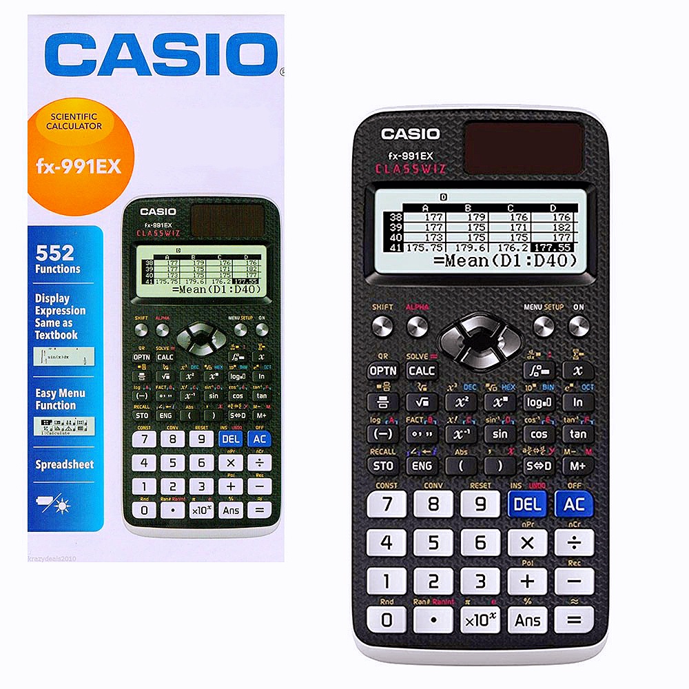 Calculadora Científica Original Casio FX-991EX 991ES Plus 82MS Nueva Edición 240 Funciones 2a ...