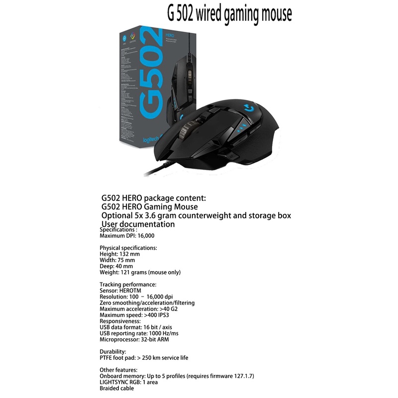 Logitech G707 G703 G306 Ratón Inalámbrico Para Juegos G407 G402 G302 ...