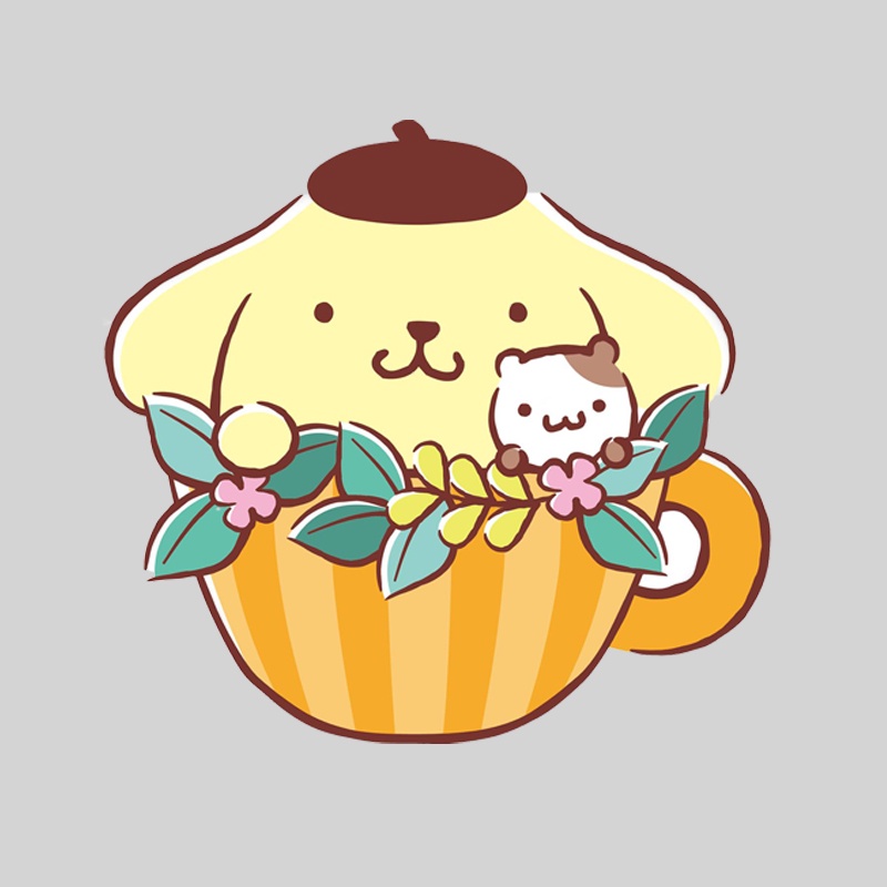 Sanrio Pompompurin Parches De Planchado De Dibujos Animados Animales ...