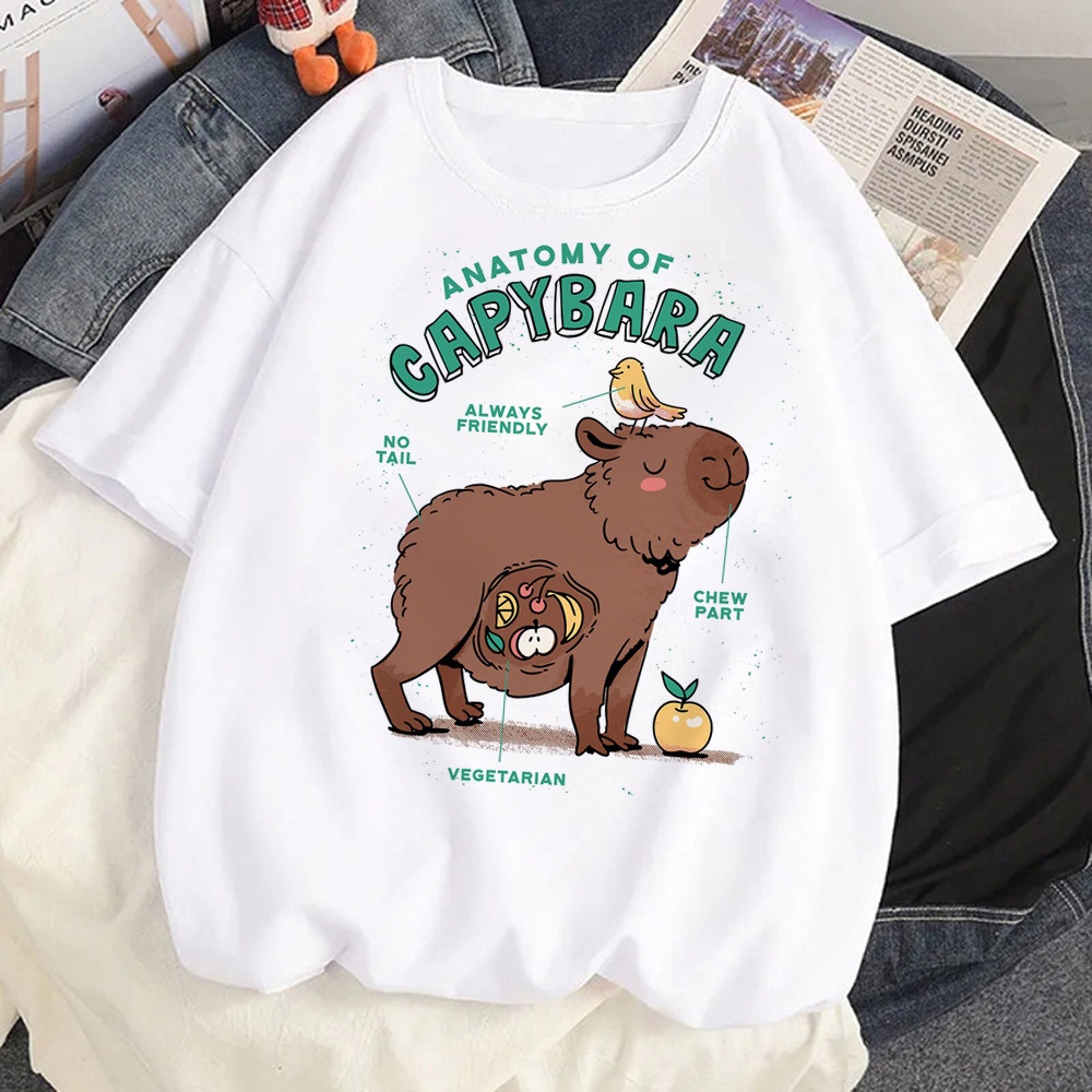 Capybara Capibara Polera Mujer Japonés harajuku y2k Ropa | Shopee Chile