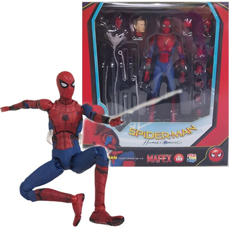 Figura De Acción SpiderMan Articulado 15cm Muñeco Spider Man Ps4 Shf ...
