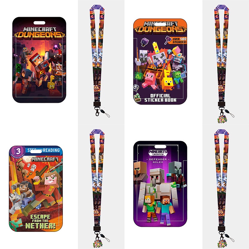 Minecraft lanyard Tarjetero Juego Periférico Estudiante ic Tarjeta ...