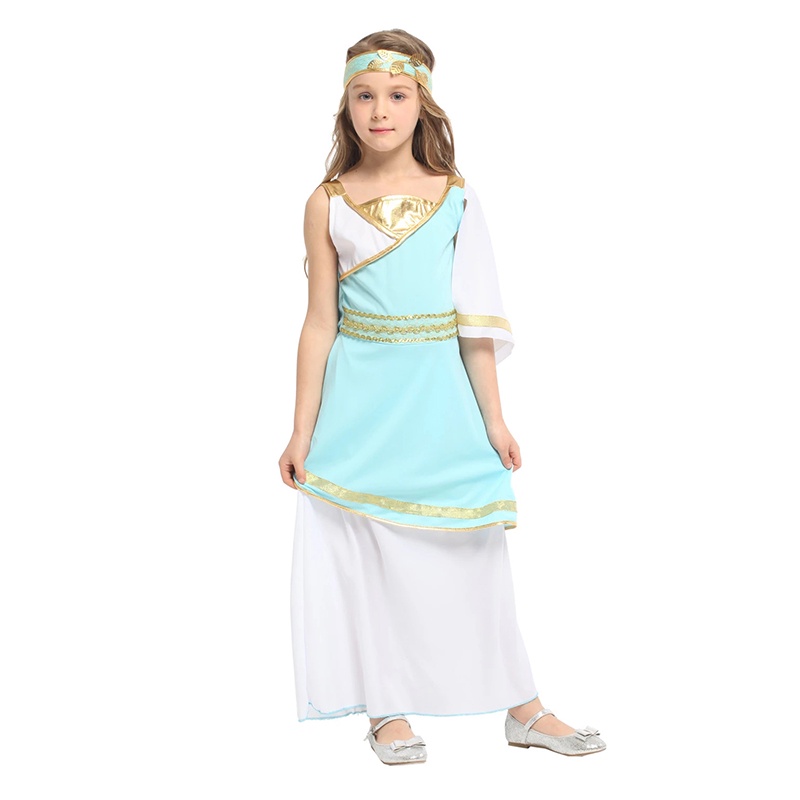 Zeus Niños Antiguo Diosa Griega Disfraz Athena Cosplay Niñas Romana ...