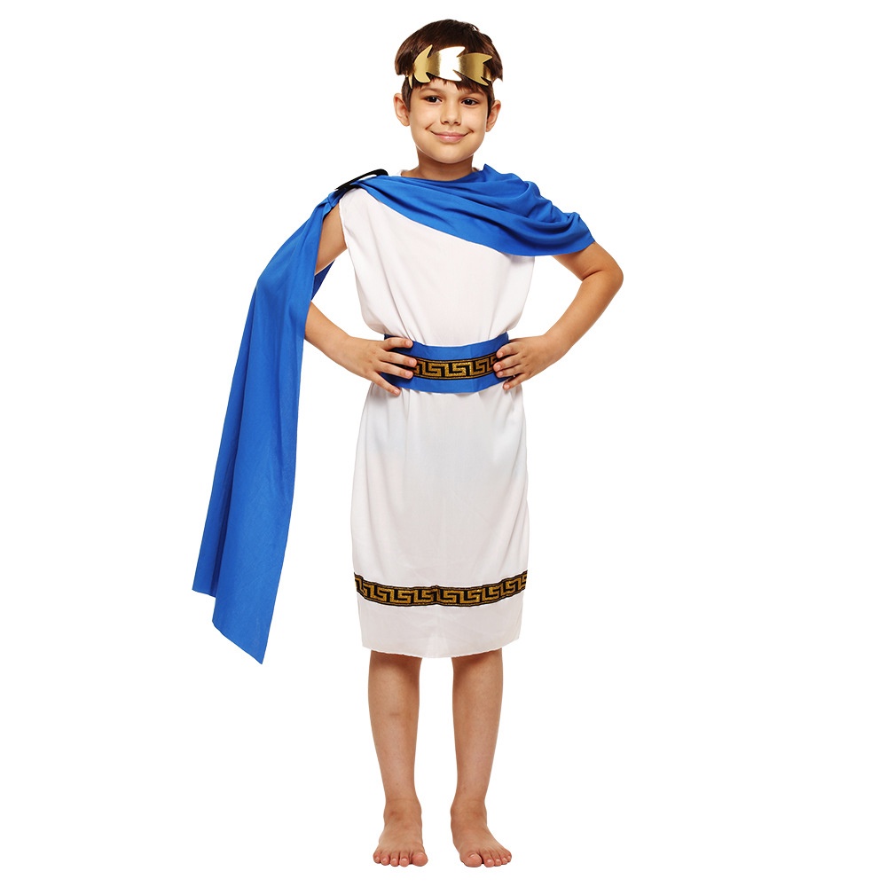 Zeus Niños Antiguo Diosa Griega Disfraz Athena Cosplay Niñas Romana ...
